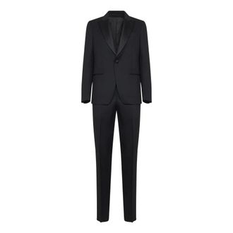 Lardini Einknopf Anzug Set - - Suits - Herren - Schwarzk - 3XL
