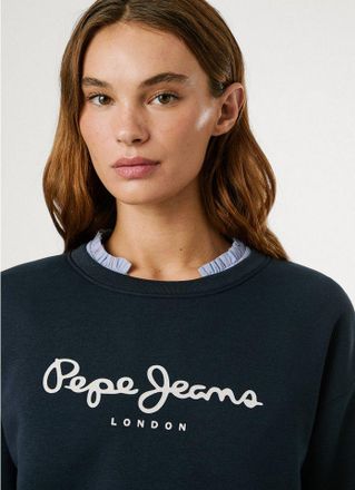 Pepe Jeans London Sweatshirt BADDY mit Rundhals, Logodruck