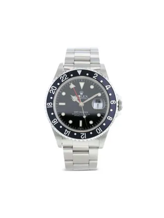 Rolex montre GMT-Master II 40 mm pre-owned (1997) - Argent