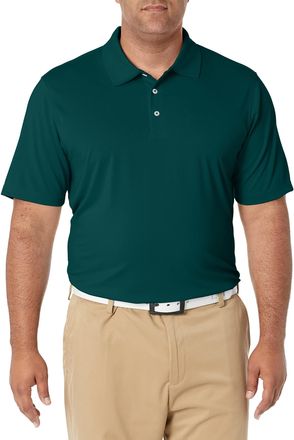 Amazon Essentials Herren Golf-Poloshirt, Feuchtigkeitsableitend Schnell Trocknend, Kurzarm, Dunkelgrün, XXL