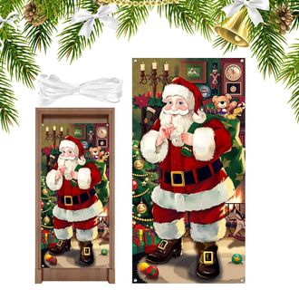 Generico Weihnachts-T&uuml;rabdeckung, Weihnachtsmotiv, Fotohintergrund, Weihnachtsdekoration f&uuml;r Eingang, Kinderzimmer, K&uuml;che, Party, Gesch&auml;ft, Schule, Neujahr