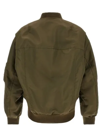 J.W.Anderson Technical Fabric Bomber Jacket - Olive Green