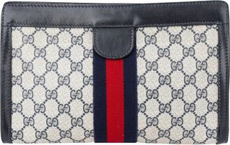 Gucci Crossbody Bags - Gucci GG Monogram Clutch - Gr. unisize - in Blau - für Damen