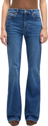 7 For All Mankind Womens The Leggy Bootcut Moonwater Jeans, Mid Blue, 27