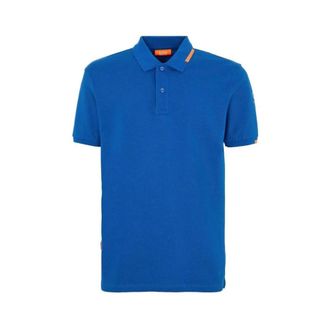 Suns Blaues Baumwoll-Poloshirt mit Logo - - Tops - Herren - Blau - M