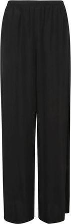 Max Mara Femme, Pantalons, Noir, Taille: 38 FR Wide Pantalons