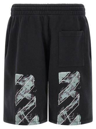 Off-white Bermuda Shorts - Black