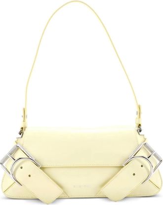 Givenchy sac port&eacute; &eacute;paule Voyou Flap Bag en cuir - Jaune