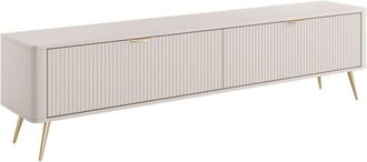 Mirjan24 Mobilier1 - Meuble tv Versoe 105, Beige, Le nombre de portes: 0, Nombre de tiroirs: 0, 200x52x38cm