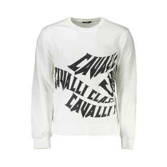 Cavalli Baumwollpullover - - Sweatshirts & Hoodies - Herren - Wei&szlig; - XL