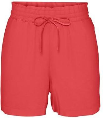 Vero Moda Vero Moda - Vmmymilo hw Paperbag Shorts WVN GA - Short Bermuda - Rouge - Taille M