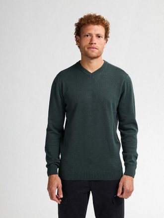 Petrol Industries V-Ausschnitt-Pullover V-Neck Basi Materialmix mit Baumwollanteil