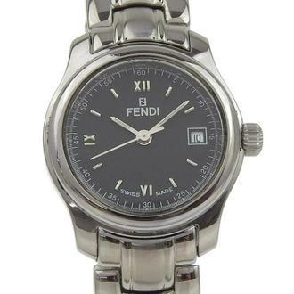 Fendi Montre Pre-owned en acier inoxydable - Femme - Pre-owned - Noir - Taille: ONE Size