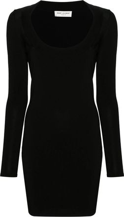 Saint Laurent D&eacute;collet&eacute; Mini Dress