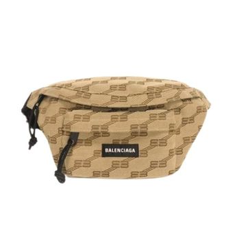 Balenciaga Sac banane en toile de coton signature Pre-owned - Femme - Pre-owned - Beige - Taille: ONE Size
