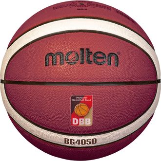 Molten Basketball B6G4050-DBB, Top Spielball, Premium Synthetik-Leder, 12 Felder, Größe 6