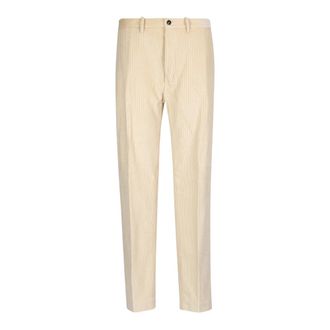 Nine In The Morning Homme, Pantalons, Beige, Taille: L Pantalon Blanc en Coton Style Minimaliste