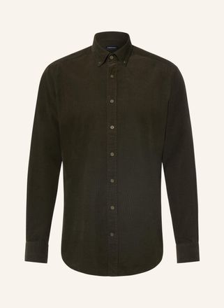 Strokesman's Strokesmans Cordhemd Slim Fit gruen