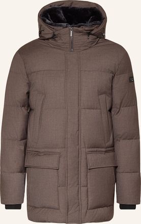 Bugatti Steppjacke Mit Abnehmbarem Kunstfell beige
