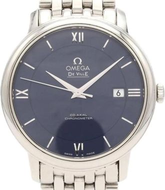 Omega Montre vintage Pre-owned - Homme - Pre-owned - Bleu - Taille: ONE Size