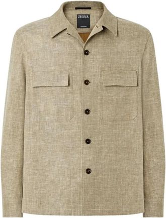 Ermenegildo Zegna Homme, Vestes, Vert, Taille: M Crossover Overshirt