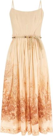 Zimmermann Femme, Robes, Multicolore, Taille: 38 FR Wanderlust Corset Midi Dress