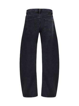 A Gold E Womens Spiral Jeans Vanta (dk Marbled Blk) Cotton