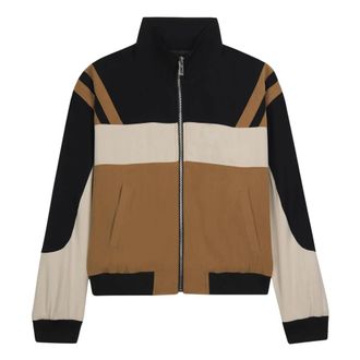 GCDS Color Block Zip-Up Jacke - - Jackets - Herren - Schwarzk - XS
