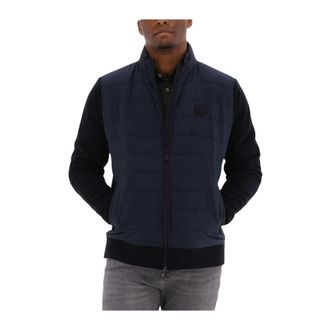 Scotch & Soda Gepolsterte Jacke Gestrickter &Auml;rmel R&uuml;ckenpaneel - - Jackets - Herren - Blau - S