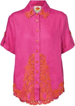 Farm Rio Farm Rio, Femme, Blouses et Chemises, Rose, Taille: 38 FR Chemises