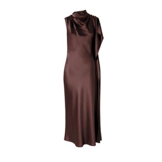 Pinko Pinko, Femme, Robes, Brun, Taille: 40 FR Pinko - Robes > Robes djour > Robes Longues