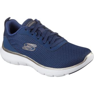 Skechers Damen Sneaker Flex Appeal 5.0 Uptake, Kontrast (Marine/Gold)