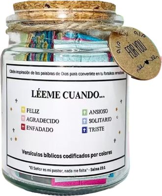 Generico Bibelverse in einem, Bible Verses Jar Spanisch, Bibelverse auf Spanisch, Bibelverse in Spanisch, Bible Verses In A Jar f&uuml;r positives Denken und Gebet 
