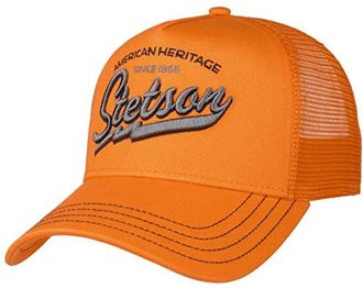 Stetson Casquette American Heritage Kids Enfant/Femme/Homme - pour Enfant de Baseball Trucker Snapback, avec visière, visière Printemps-été - Taille Unique Or