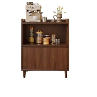 Generic Sideboard mit offenen Regalen + Stauraum mit Doppelt&uuml;ren Verst&auml;rkte Platten Getr&auml;nkeschrank for das Wohnzimmer/Servierwagen for das Esszimmer In DREI 