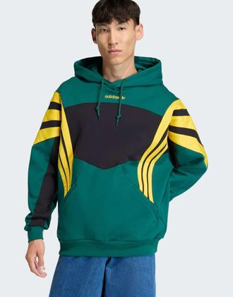 adidas Originals Santiago Hd - Sweat &agrave; capuche - Vert universitaire