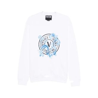 Versace Jeans Couture Herren, Sweatshirts & Hoodies, Wei&szlig;, XLGr&ouml;&szlig;e