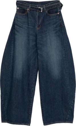 sacai Femme, Jeans, Bleu, Taille: 42 FR Loose-fit Jeans