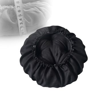 Generic Runde Stuhlkissen Durchmesser 30/35/40/45/50cm Bequeme Sitzpolster Esszimmerhockerkissen Rund Mit Gummizug(Black,25cm)