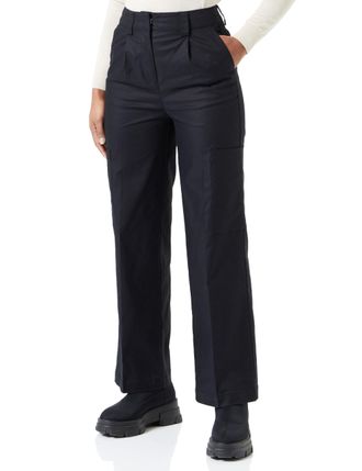 Benetton Damen 45jadf06j Hose, Schwarz, 36