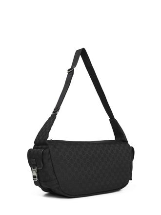 Gucci Mens Black Large Crossbody Bag Polyester Messenger
