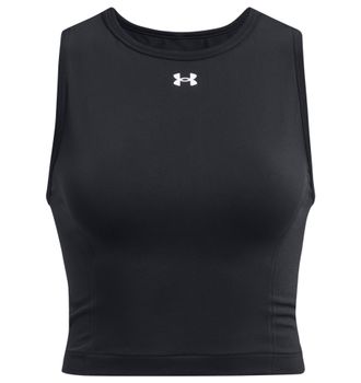 Under Armour Damen Nahtlose Zugverbindung T-Shirt, Schwarz/Schwarz, M