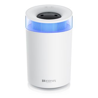 Arendo Luftbefeuchter 2,5 Liter leise - 7 LED Farben Stimmungslicht - 2 schaltbare Dampfausg&auml;nge - integriertes Aroma&ouml;l Fl&auml;schchen - 20m&sup2; Wohnzimmer Schlafzi