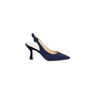 Lella Baldi Satin Slingback - Femme - Chaussures - Bleu - Taille: 36 EU