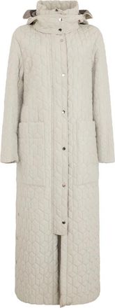 Moorer Domizia Long Quilted Coat - - Coats - Damen - Beige - XS