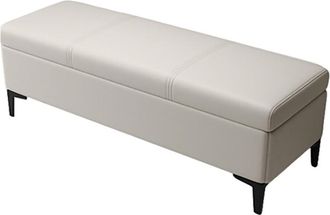 Generic Extra Nappaleder Ottoman-Bank Gepolsterter Fu&szlig;hocker F&uuml;r Eingangsbereich Und Schlafzimmer Mit Reichlich Stauraum Stilvolle Aufbewahrungsbank F&uuml;r Wohnz