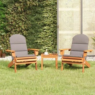 vidaXL vidaXL 3-tlg. Garten-Lounge-Set Adirondack Massivholz Akazie