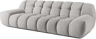 Konsimo Modernes Sitzer Sofa VENA - Stylisches Japandi Couch, Boucl&eacute;-Stoff, Komfortabel & Ergonomisch - Wohnzimmer Couch Design, Premiumqualit&auml;t aus EU. (hell