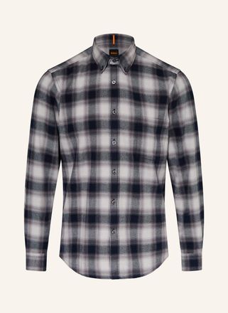 HUGO BOSS Hemd Rickert Regular Fit grau