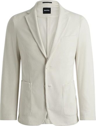 HUGO BOSS Homme, Vestes, Blanc, Taille: XL Veste Blazer Coupe Slim Performance-Manchester